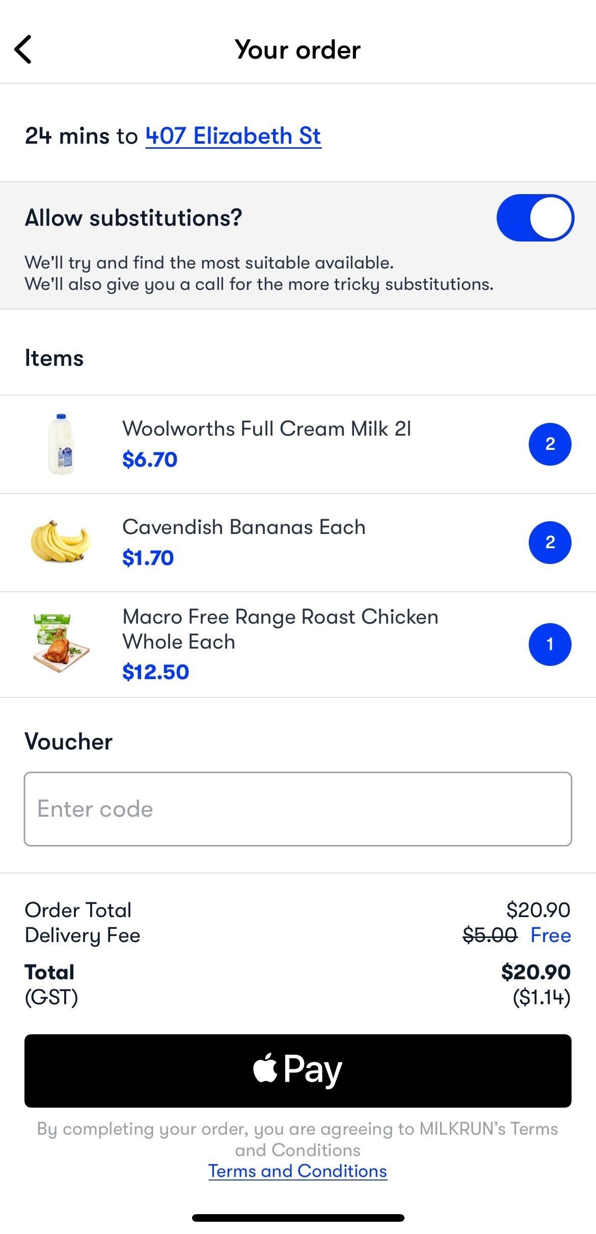 Voucher or Discount Code Information – MILKRUN